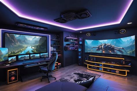 Premium Photo 92 A Gamer Room With A Builtin Ventilation System For
