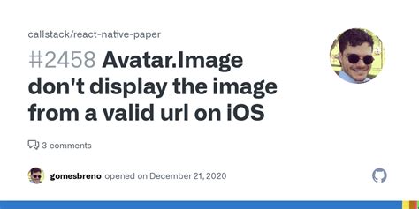 Avatar Image Don T Display The Image From A Valid On IOS Issue