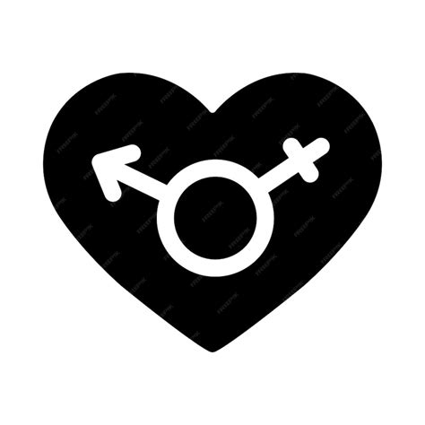 Premium Vector Bi Sexual Symbol For The Hearts Background Simple Design