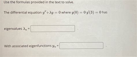 [solved] Use The Formulas Provided In The Text To Solve Th
