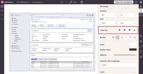 Layering UI Controls Balsamiq Documentation