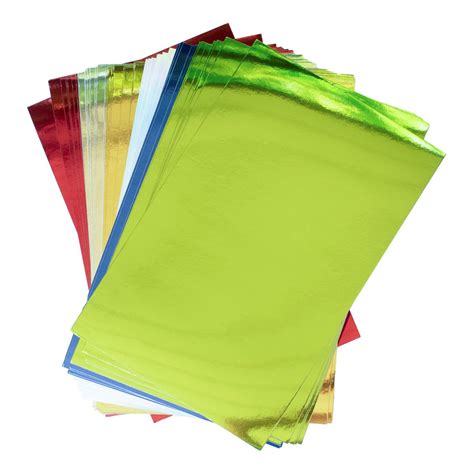 Diamond Press Adhesive Backed Foil Card Stock 48 Sheets Hsn