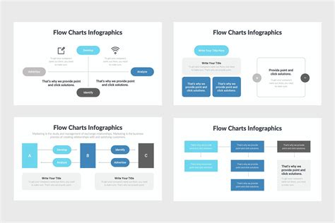 Flow Charts Infographics Powerpoint Template PPTX Keynote Template Google Slides Etsy