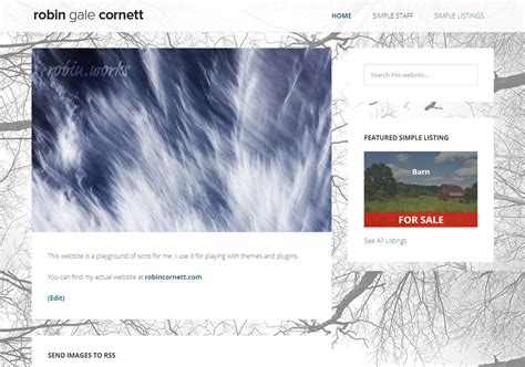 create a wordpress static front page plus widgets