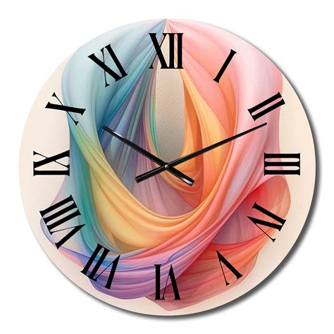 Design Art Geometry Of The Mind In Retro Turquoise Ii Metal Wall Clock