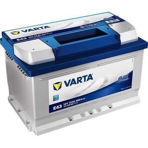 VARTA E43 Blue Dynamic 12V 72Ah 680A car battery 572 409 068 | Lead ...
