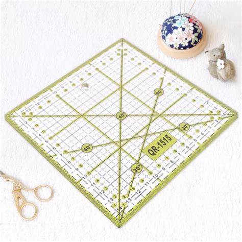 RÈGLE QUADRILLAGE LIGNE Coudre Patchwork De Courtepointe Coupe Tissu Outil EUR PicClick FR