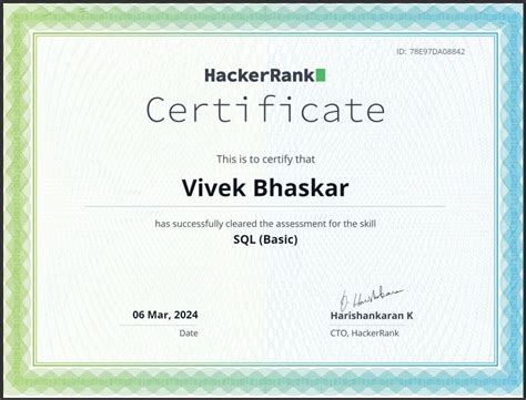 Vivek Bhaskar On Linkedin Sql Certification Professionaldevelopment