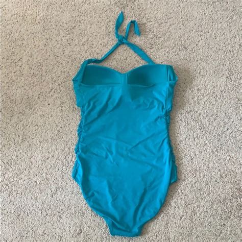 Kimi And Kai Swim Kimi Kai One Piece Teal Maternity Swimsuit Poshmark