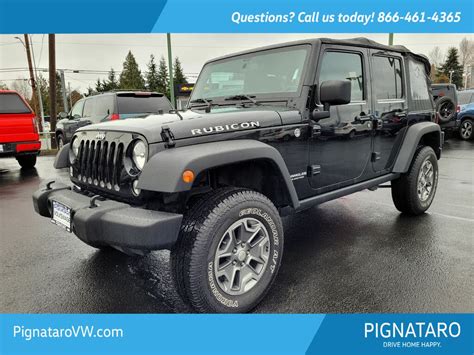 2015 Jeep Wrangler Unlimited Rubicon 4wd For Sale In Everett Wa