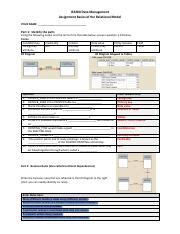 Relationaldatamodelassignmentsolutions Pdf Is Data Management