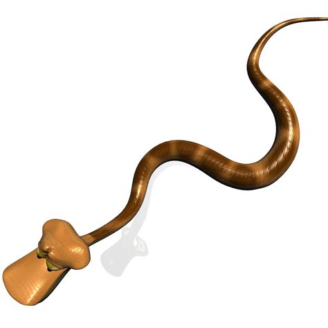 Cartoon Snake RIGGED 3D Model Game Ready Animated Rigged Max Obj 3ds