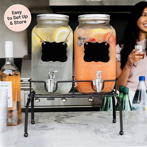Estilo Glass Drink Dispenser For Parties Set Of Nepal Ubuy