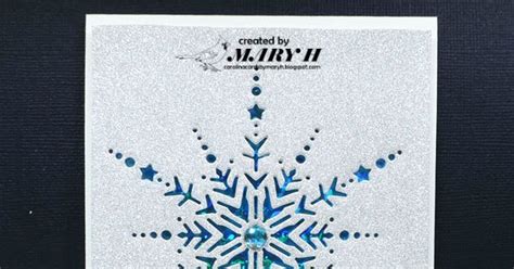 Carolina Cards By Mary H Rudolph Day Snowflake In Blue
