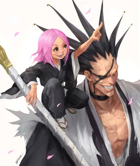 Yachiru And Kenpachi Bleach Fanart Bleach Art Bleach Anime