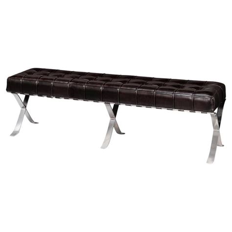 Mid Century Modern Leather Bench By Pearson At 1stdibs