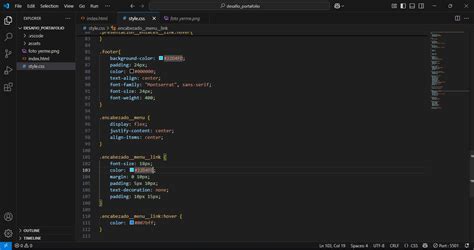 haga lo que hicimos en aula html y css header footer y variables
