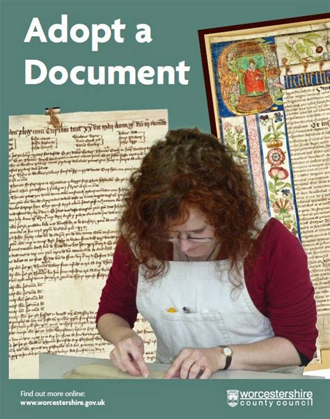 You Can Now Adopt A Document At Worcestershire Archive Service
