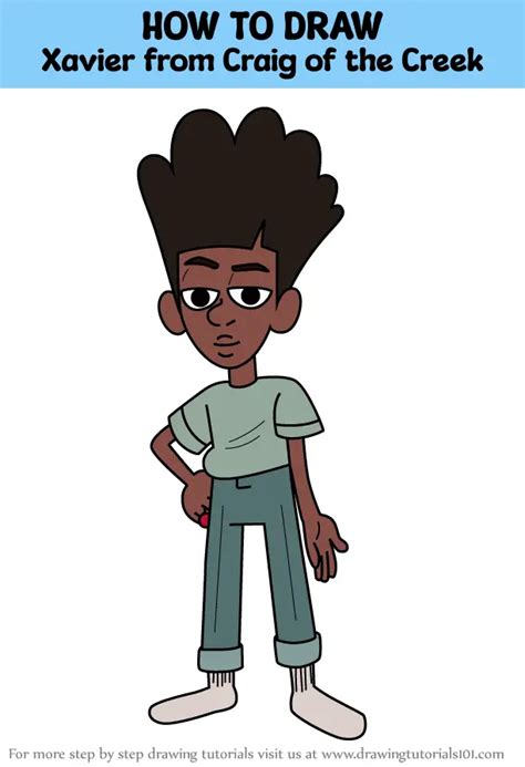 How To Draw Xavier From Craig Of The Creek Craig Of The Creek Step By Step