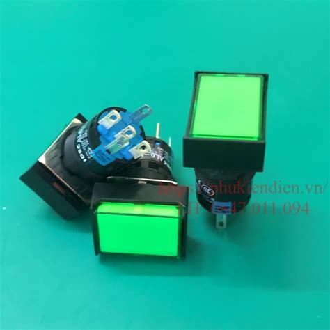 Phụ Kiện điện Tại Hà Nội Ebe Al6h M14gc Nút Nhấn Có đèn Hình Chữ