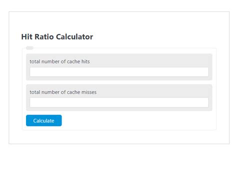 Hit Ratio Calculator Calculator Academy