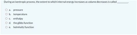 solved during an isentropic process the extent to which