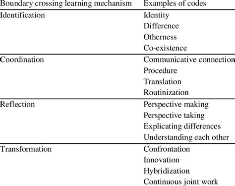 Draft Version Of The Preliminary Coding Scheme For Boundary Crossing