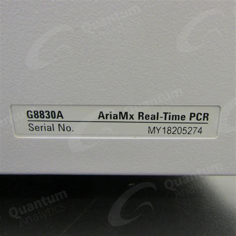 Agilent Ariamx Real Time Pcr G8830a Quantum Analytics