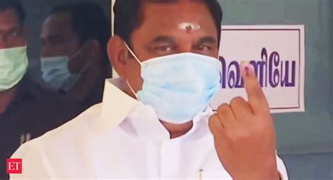 Tamil Nadu Polls 2021 Cm Edappadi K Palaniswami Casts Vote In