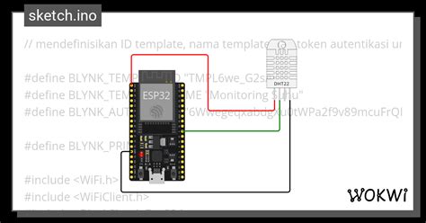 Monitoring Suhu Dan Kelembaban Wokwi Esp32 Stm32 Arduino Simulator