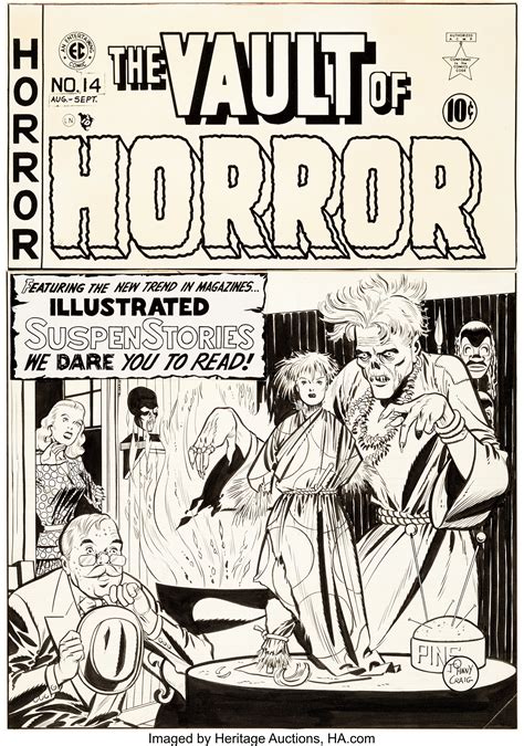 Johnny Craig Vault Of Horror 14 Cover Original Art Ec 1950