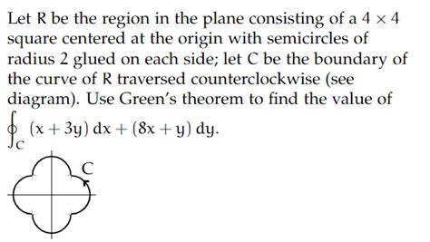 Solved Let R Be The Region In The Plane Consisting Of A 44 Chegg