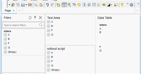 Spotfire Developer Hide Empty Checkbox Filter Value On Text Area