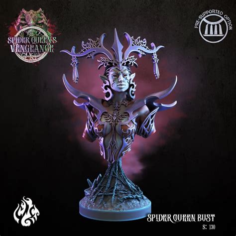 Spider Queen Bust Spider Queens Vengeance Free High Quality Models