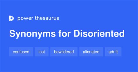 Disoriented Synonyms 1 102 Similar Words And Phrases