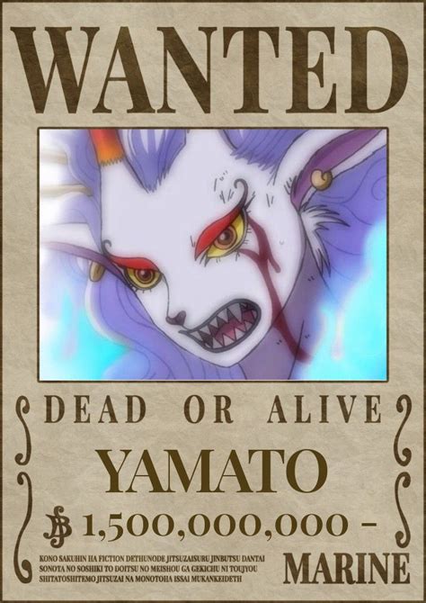 One Piece Bounties What To Draw Cool Anime Wallpapers Yamato One