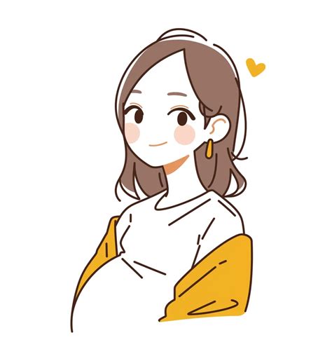 ゆるい雰囲気のおしゃれ妊婦さん｜イラスト・フリー素材なら「シンテリ」