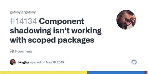 Component Shadowing Isnt Working With Scoped Packages · Issue 14134