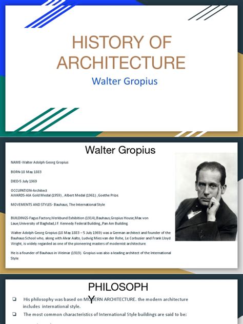 Walter Gropius Pdf Architectural Design Architecture