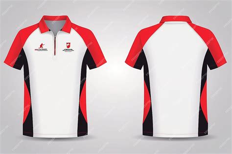 Premium Photo Sport Polo Shirt Design Whitered With Zip Neck Placket
