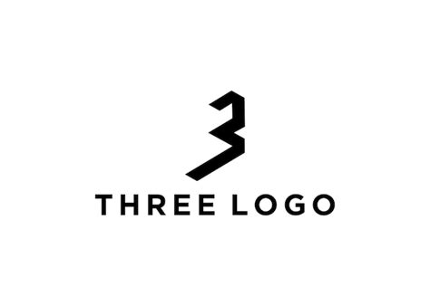 Premium Vector Three Logo Design Vector Illustration