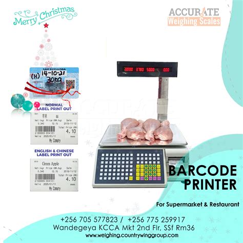 Commercial Scale Electronic Digital Barcode Label Scale Mineral