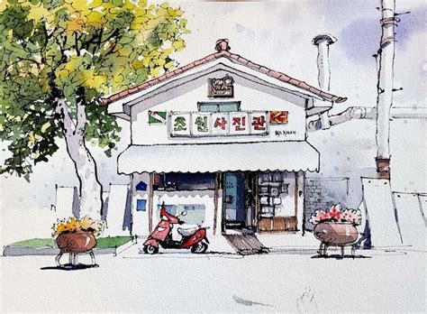 어반스케치 작가 윤코 Urbansketchers On Instagram 어반스케치를 하면서 멋 모르고 다녀온 곳 중 한 곳이