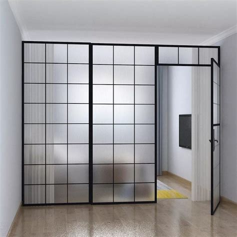 Smoked Glass Partition Wall Glass Partition Wall Diy Room Divider