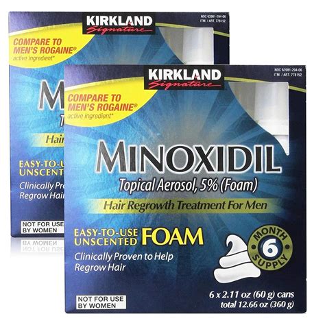 Comprar Kirkland Signature 5 Minoxidil For Men Hair Growth Treatment