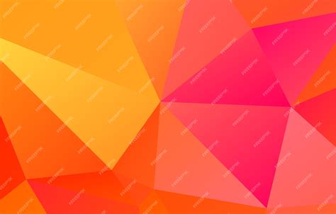 Premium Vector Abstract Geometric Background Of Triangular Polygons Vector Illustration Retro