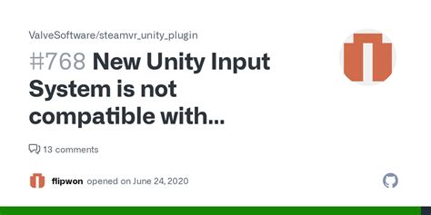New Unity Input System Is Not Compatible With Steamvr Unity Plugin