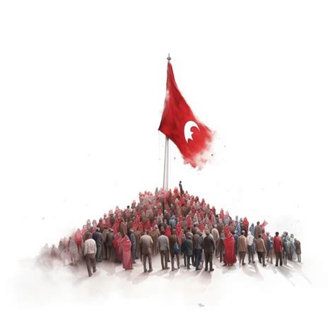 10月29日 トルコ共和国記念日 トルコ語で 29 Ekim Cumhuriyet Bayrami Ai Generated プレミアム写真