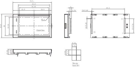 128x64 Graphic LCD Display Module