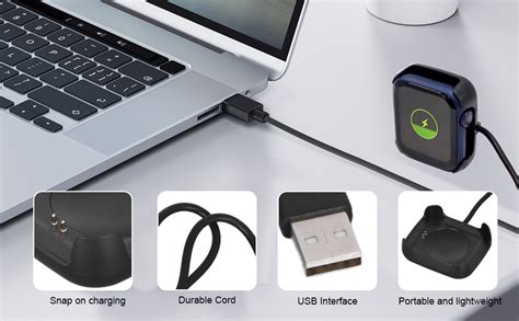 REDWIND Newly T55 T500 Watch Cable Watch Holder Magnetic 2 Pin Cable Watch Charging Cable T55